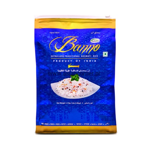 Banno Blue Basmati Ryz 2Kg Asian Corner